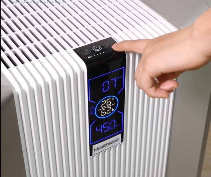 Hospital Large Places Healthlead Air Purifier 0-500ug/M3 PM2.5 Value ...